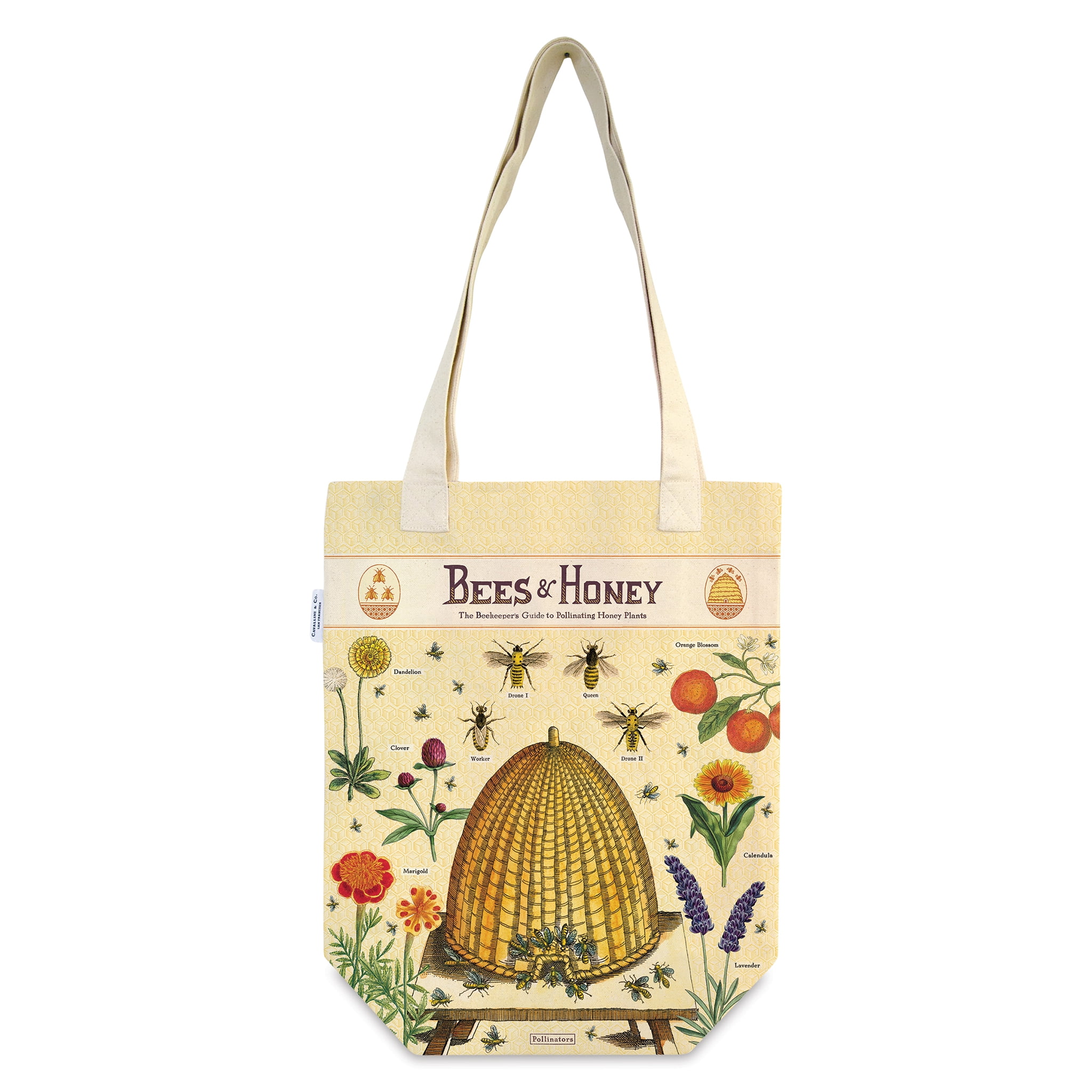 Cavallini Vintage Bees & Honey Tote Bag - Walmart.com