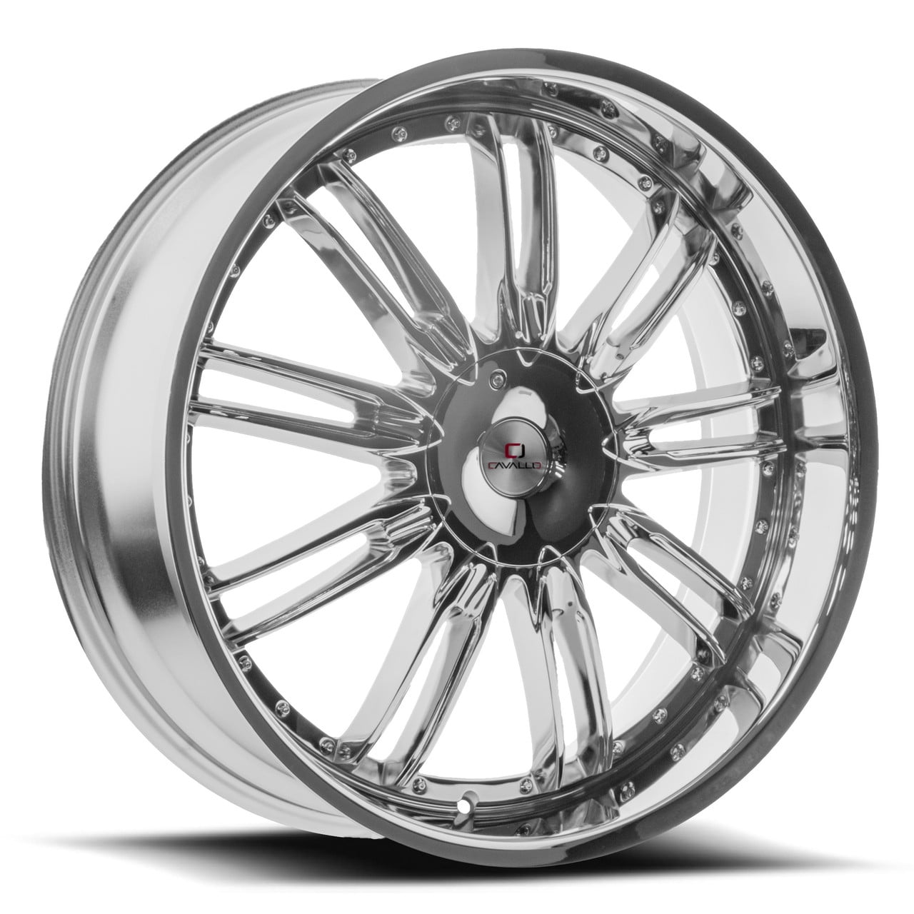 Cavallo CLV-54 5x115/5x120 22x9.5 +15 Nano Chrome - Walmart.com