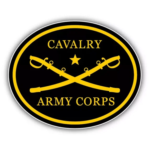Cavalry Army Corps Label Sticker Phone Decal Water Bottle Stickers Car ...