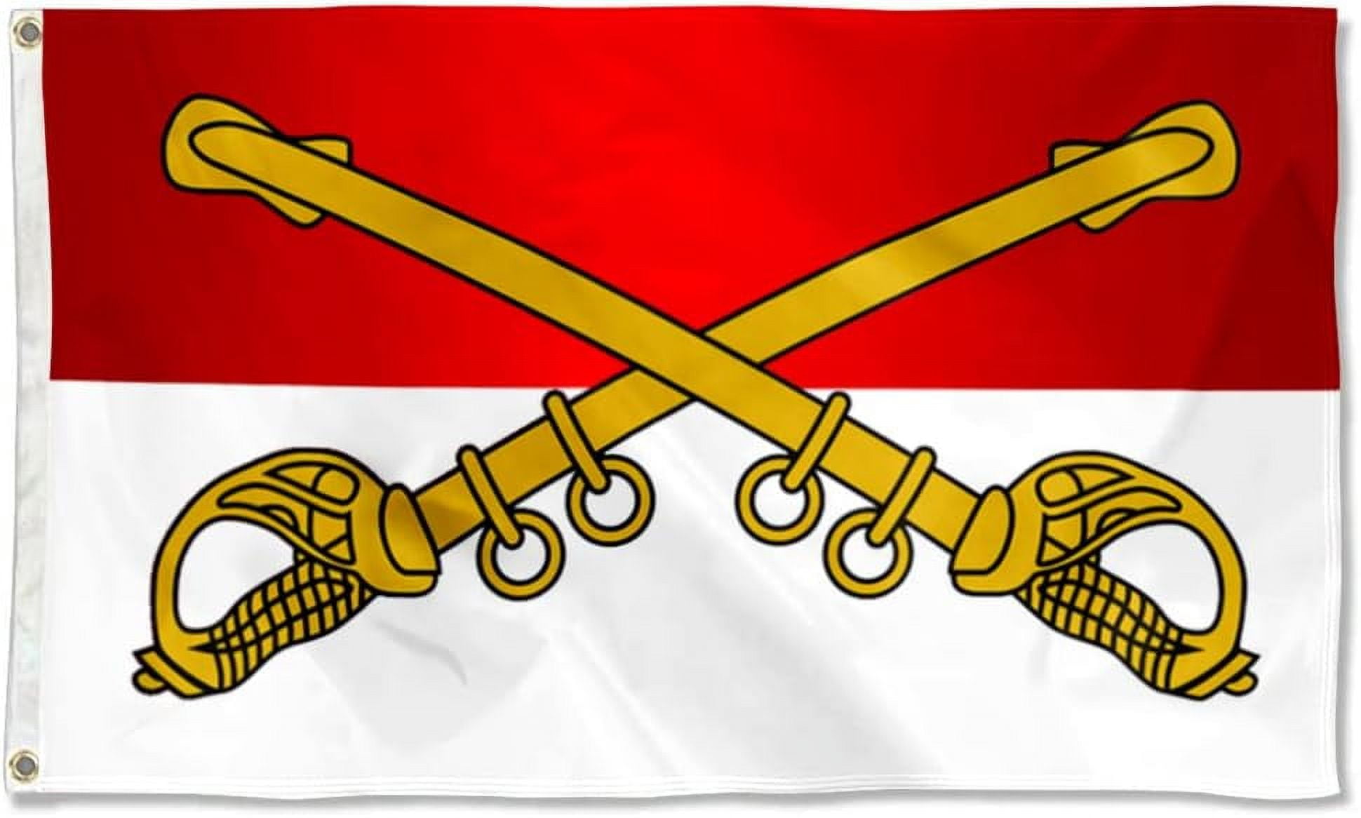 Cavalry Branch Flag 3x5Feet Military Banner with 2 Brass Grommets - Walmart.com