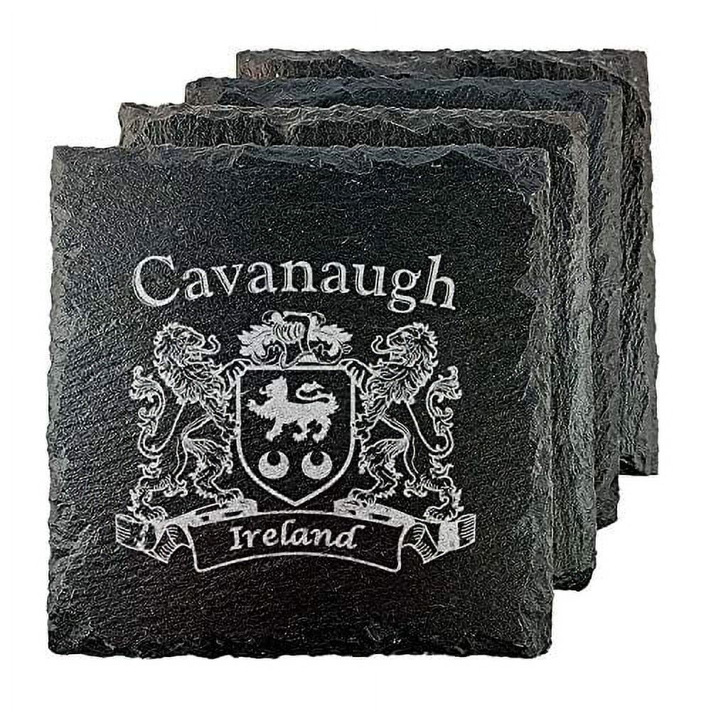 Cavanaugh Irish Coat of Arms Slate Coasters - Set of 4 - Walmart.com