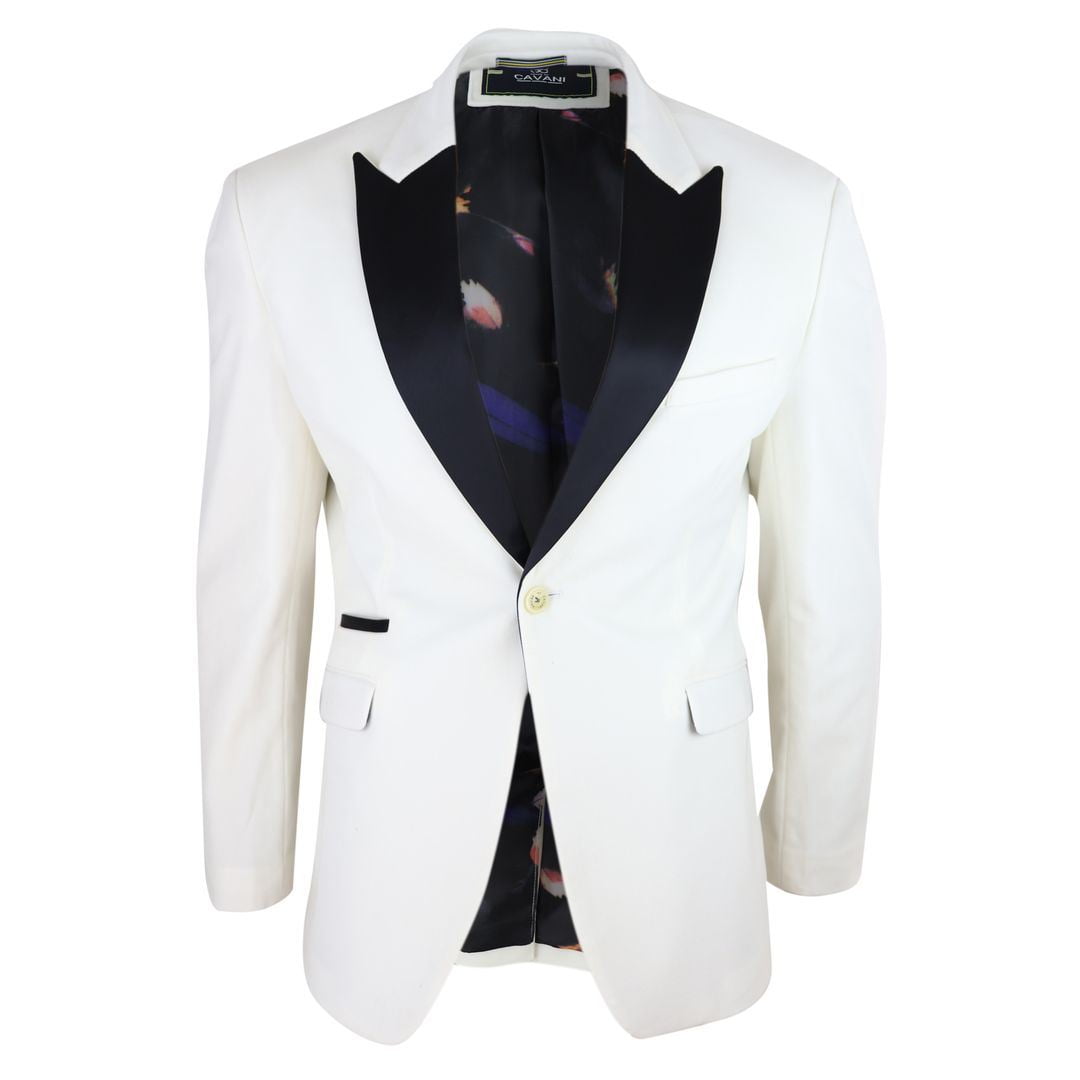 Cavani Rosa Men's Velvet Cream Beige Dinner Jacket Tuxedo - Walmart.com