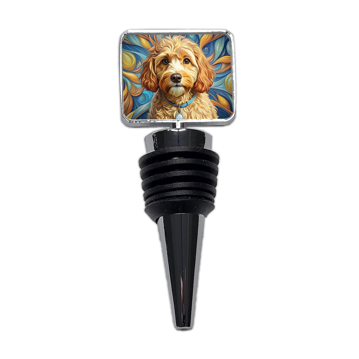 Cavapoo Dog Art Nouveau Wine Bottle Stopper Cap Plug - Walmart.com