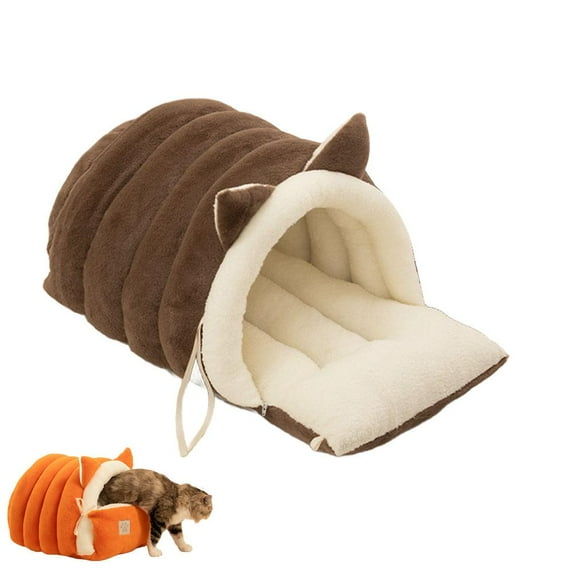 Cave Cat Bed,Cat Beds for Indoor Cats,Removable and Washable Winter ...