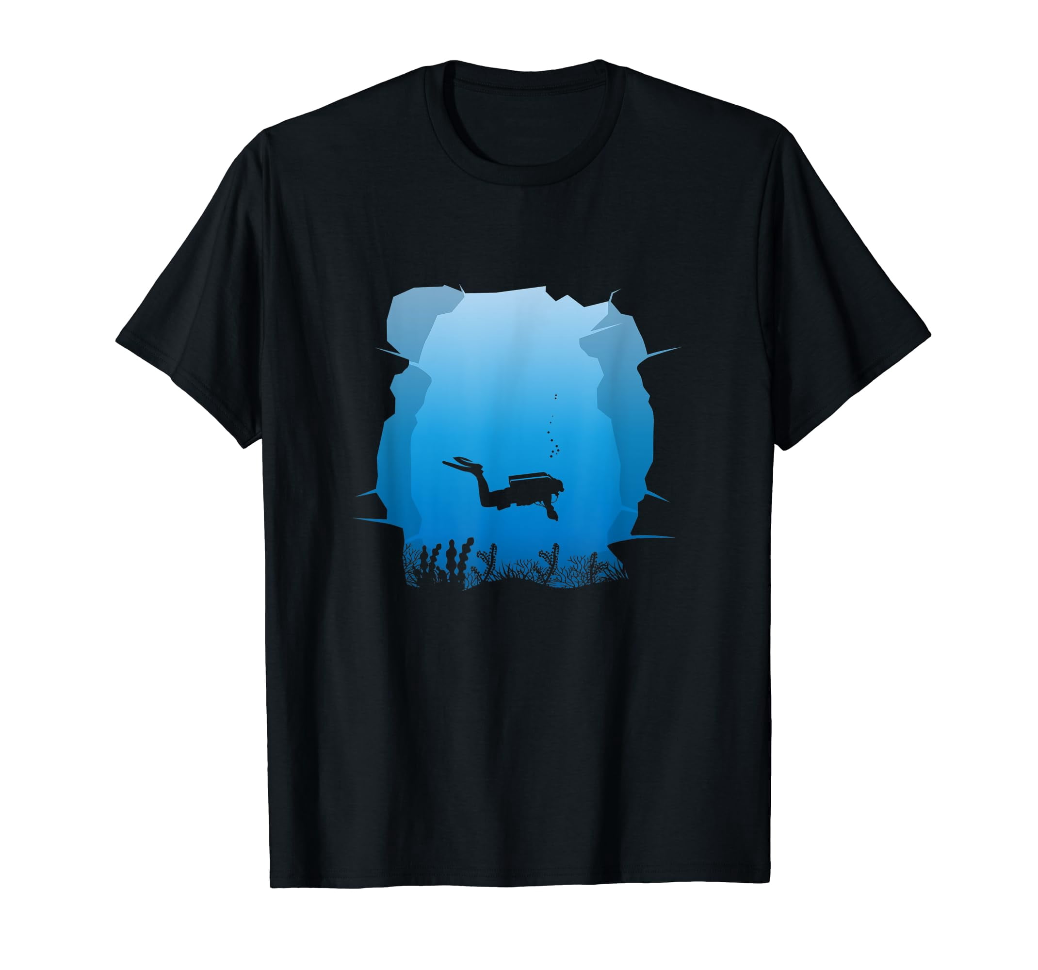 Cave Diving Cavern Ocean Tec Deep Diving SeaScuba Dive T-Shirt Black ...