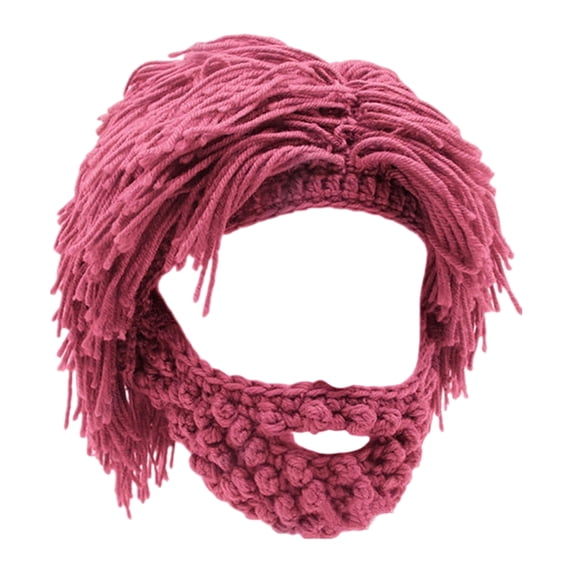 Cave Dwellers Wig Hat Handmade Knitted Beard Hat Warm Novelty Winter ...
