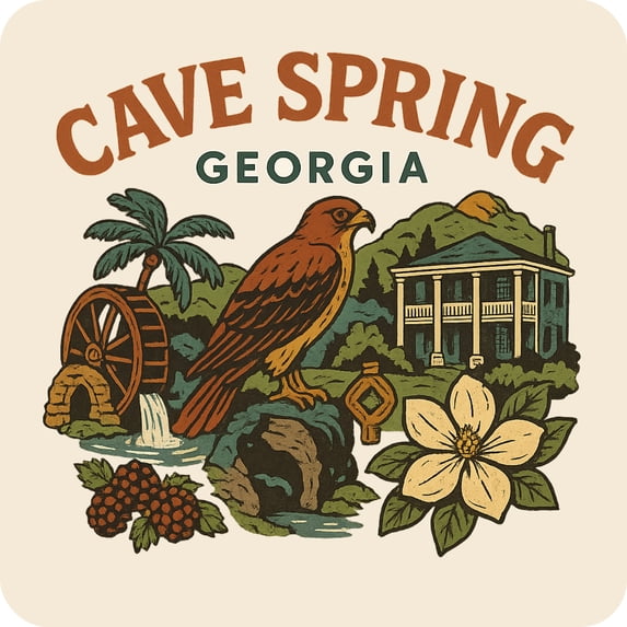 Cave Spring Georgia Keepsakes Souvenir Vinyl Sticker – Destination ...