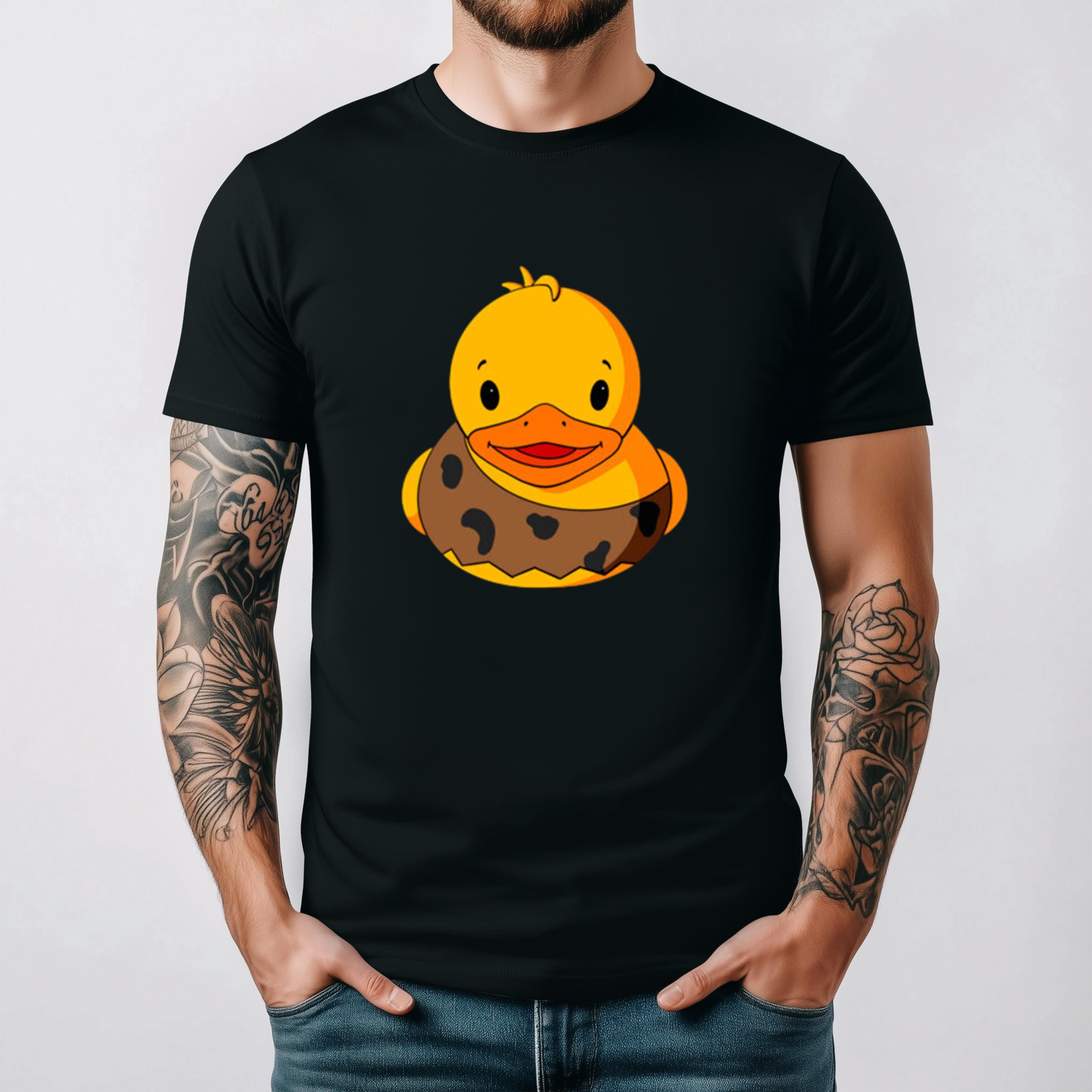Caveman Rubber Duck Funny Prehistoric Stone Age Toy Unisex T-Shirt up ...