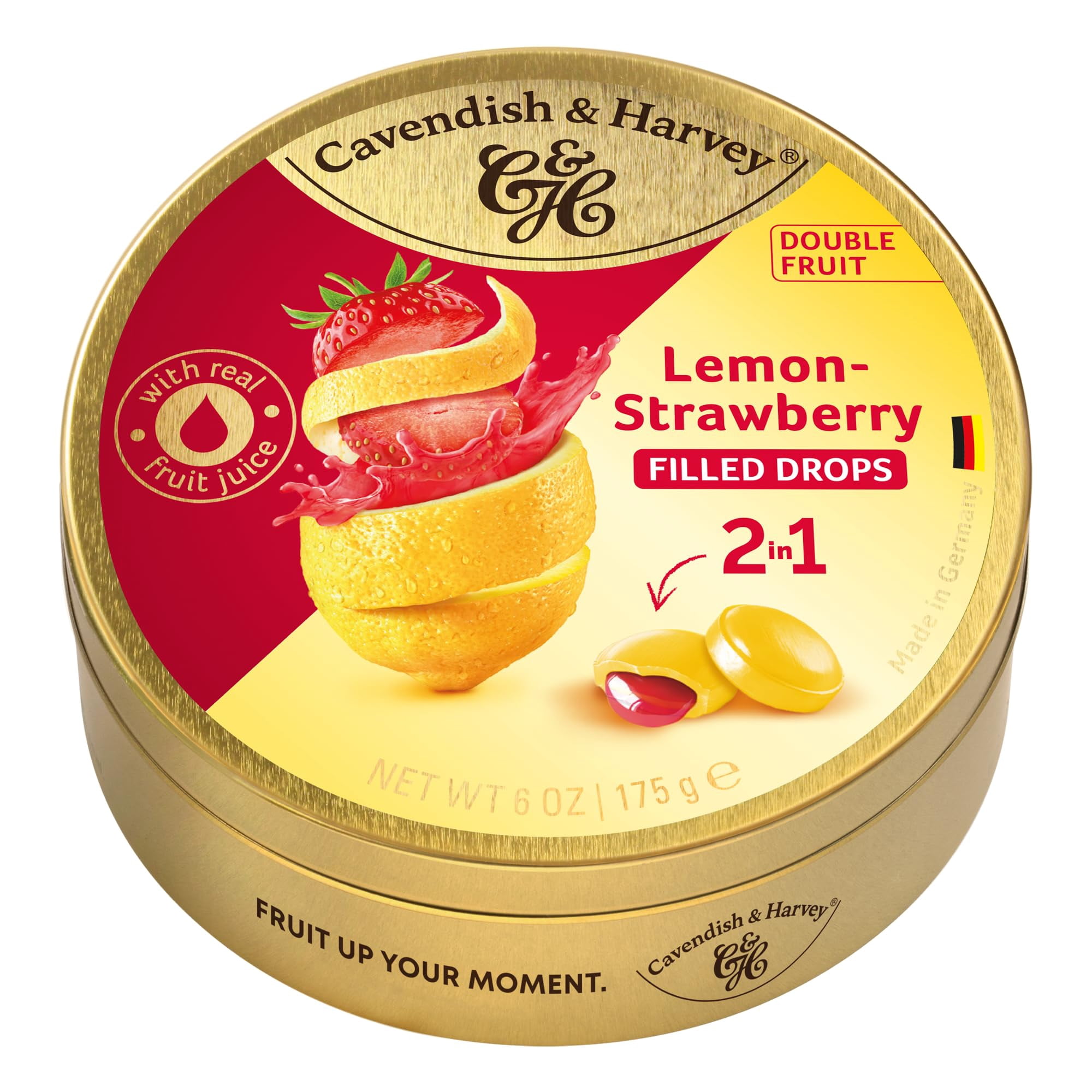 Cavendish & Harvey | BCF26 Double Fruit Drops - Lemon with Strawberry ...