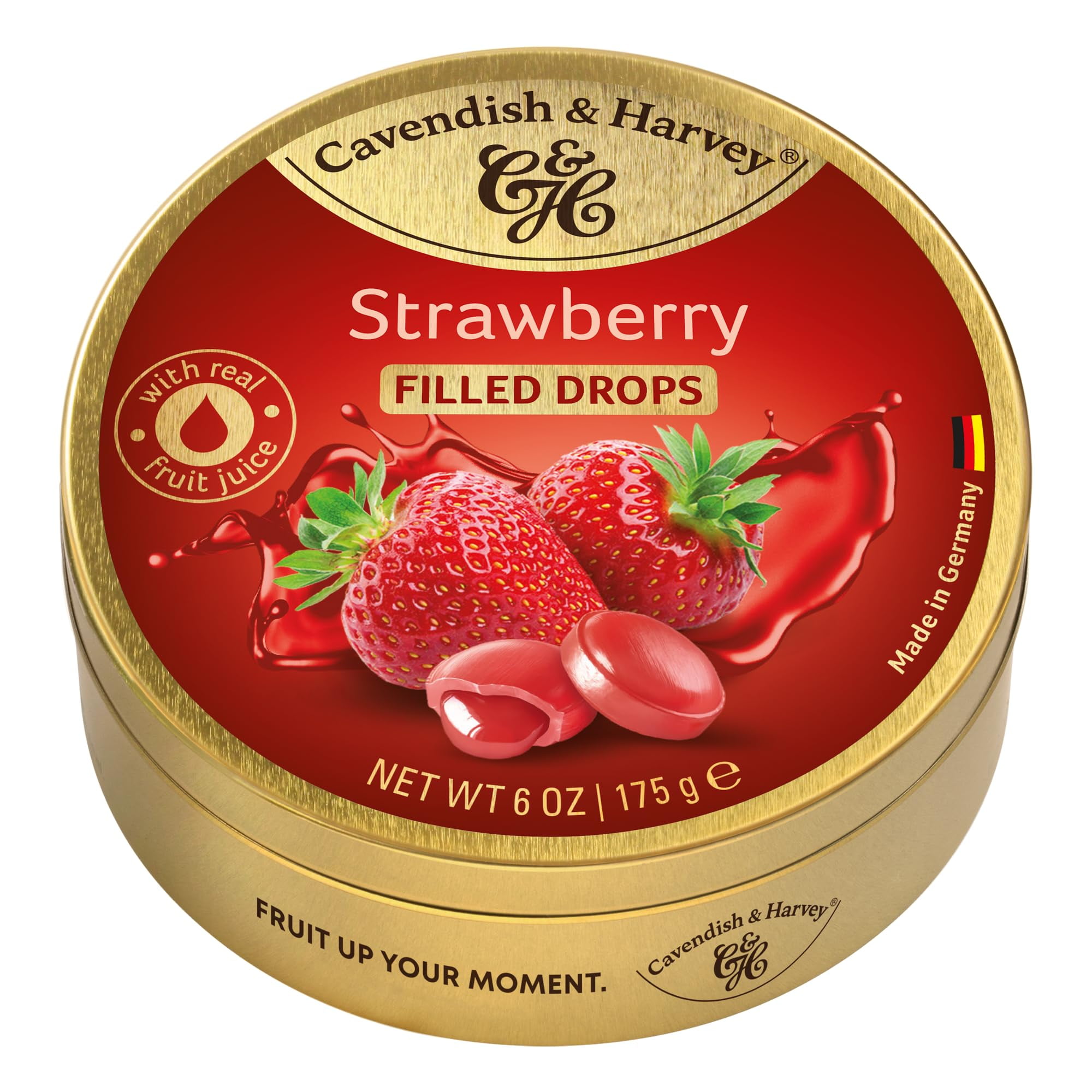 Cavendish & Harvey | BCF26 Strawberry Filled Candy Drops | 6 Ounce - 1 ...
