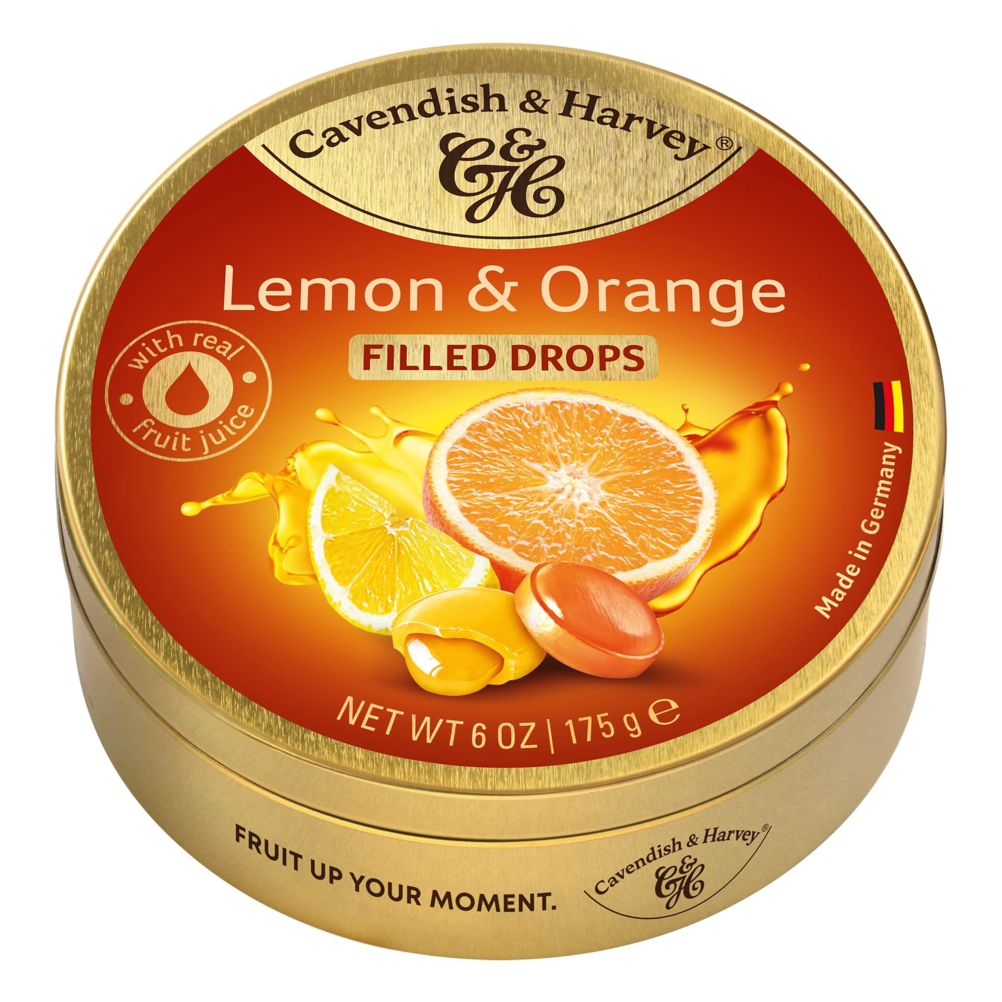 Cavendish & Harvey | BCF26 Lemon & Orange Filled Hard Candy Drops ...