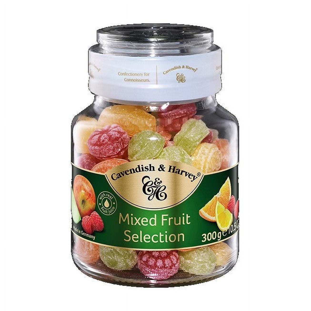Cavendish & Harvey Mixed Fruit Candy Jar 10.5 oz. - Walmart.com