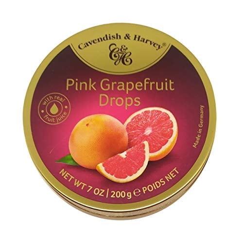 Cavendish & Harvey | Pink Grapefruit Hard Candy Drops | 7 Ounce Tins ...