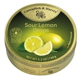 Cavendish & Harvey | Sour MDA05 Lemon Hard Candy Drops | 5.3 Ounce Tin ...