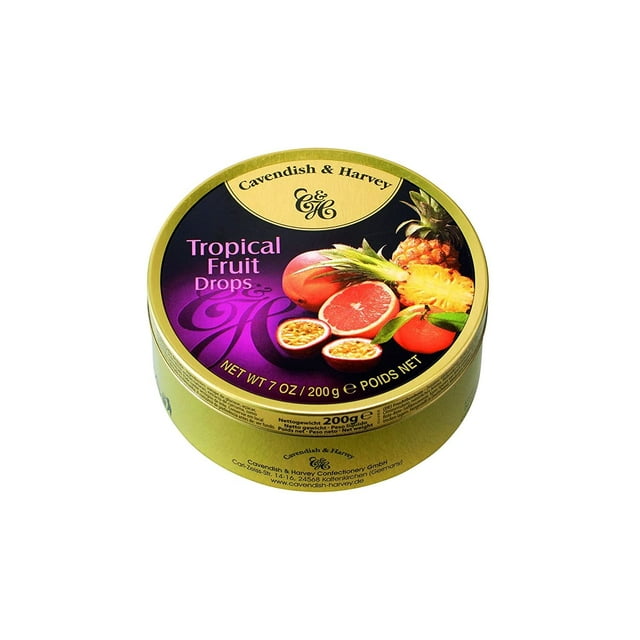 Cavendish & Harvey Tropical Fruit Hard Candy Drops 7 Oz/ 200g - Walmart.com