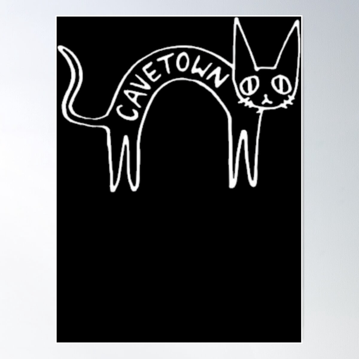 Cavetown Cat Classic Poster Wall Art, Modern Wall Decor For Living Room ...