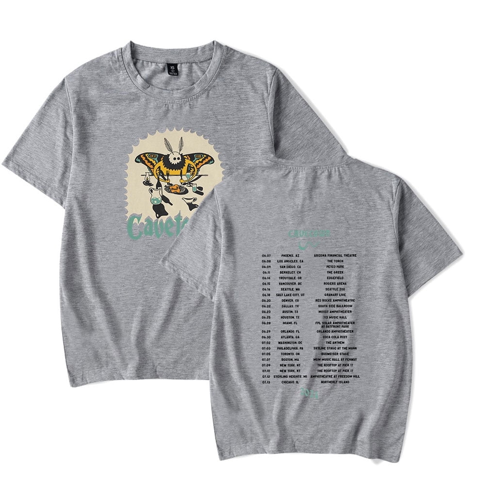 Cavetown Merch T Shirts Moth Dinner Tour T-shirt Casual Short Sleeve ...