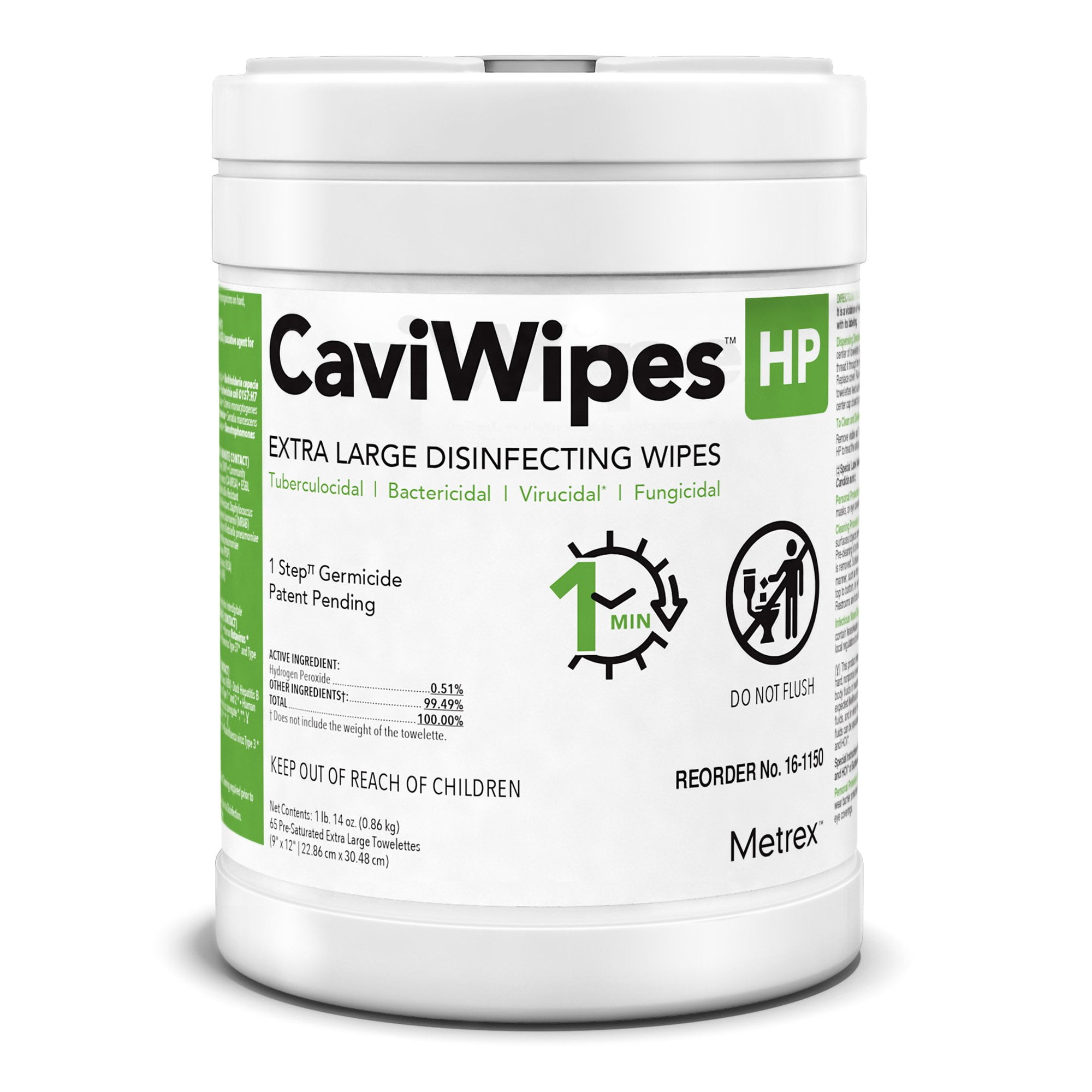 CaviWipes™ HP XL Surface Disinfectant Cleaner Peroxide Based Manual ...