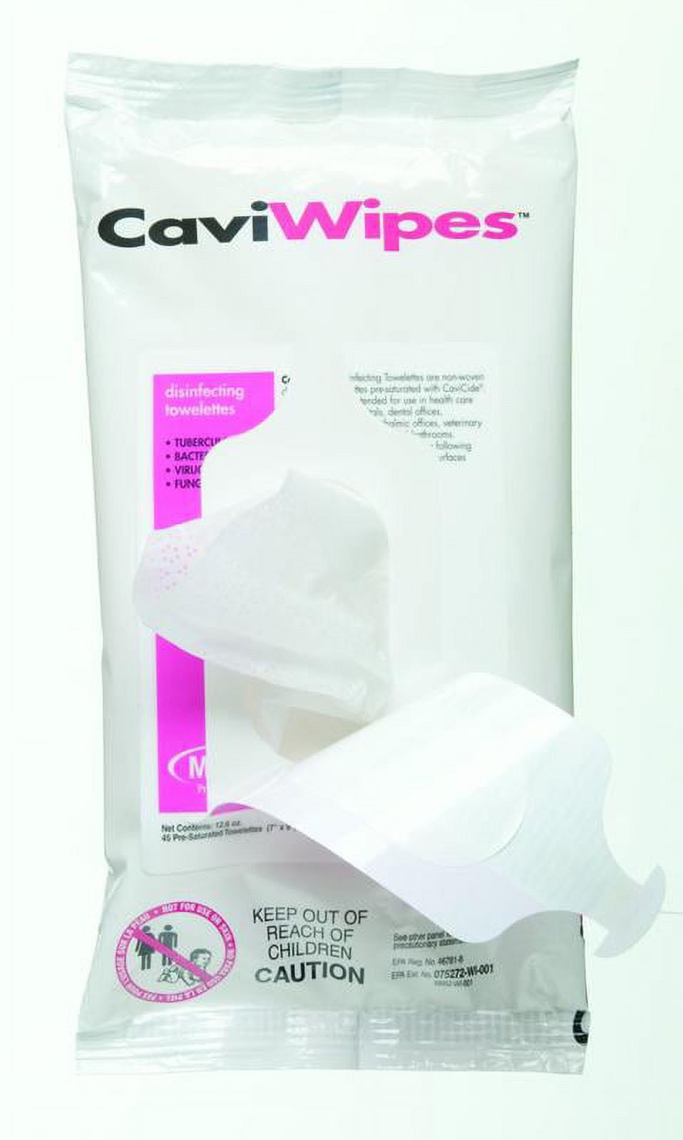 CaviWipes Surface Disinfectant Alcohol Based Wipe, Soft Pack Disposable ...