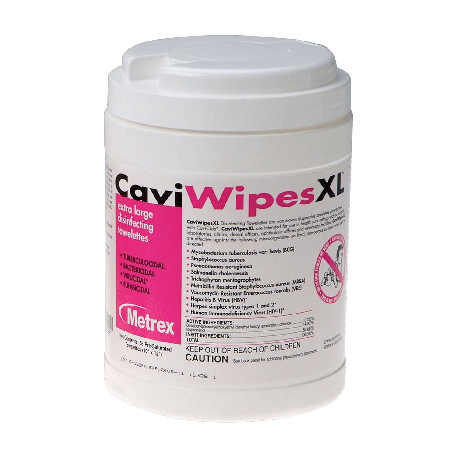 Medical Arts Press Metrex CaviWipesXL Cleaner Disinfectant Wipes (13 ...