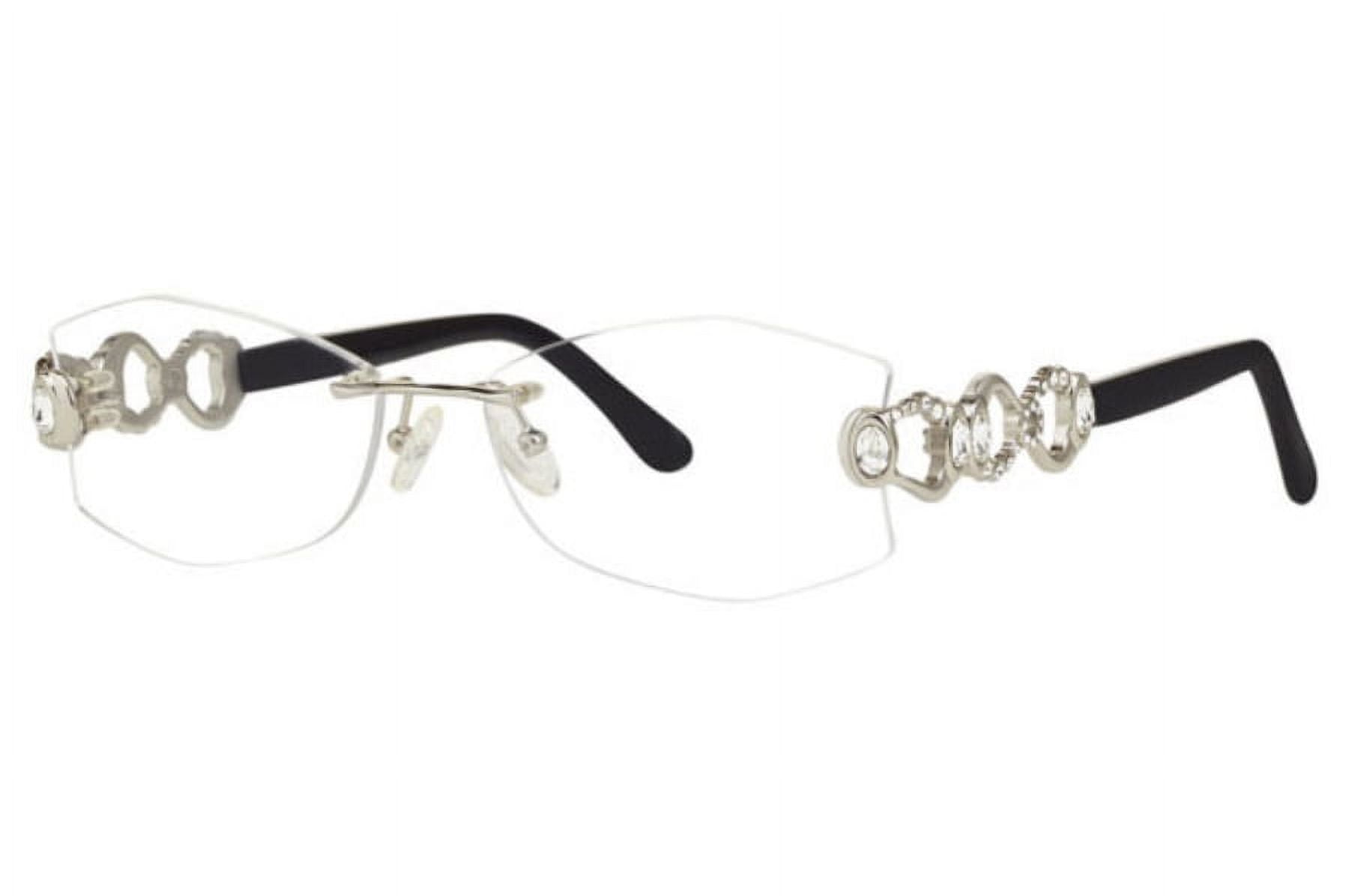 Caviar Rimless Eyeglasses 2363 C 35 Silver Crystals Frame New 54mm ...