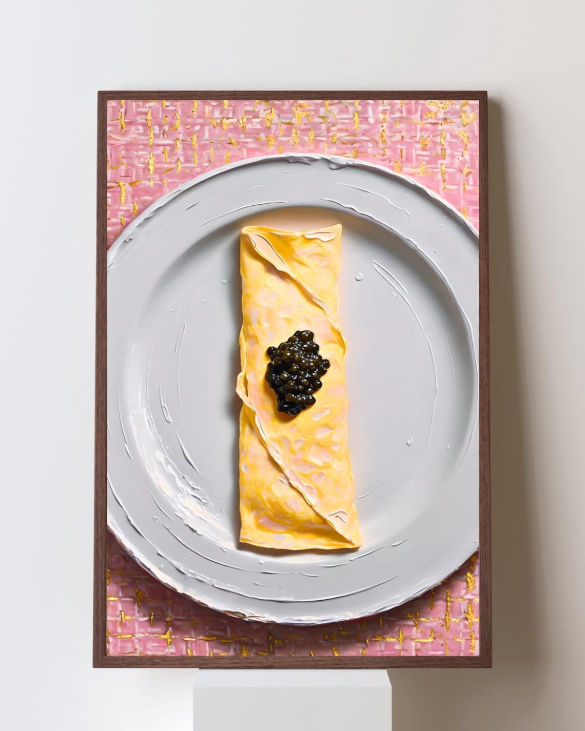 Caviar Wall Art – Luxury Minimalist Kitchen Decor, Modern Food Art ...