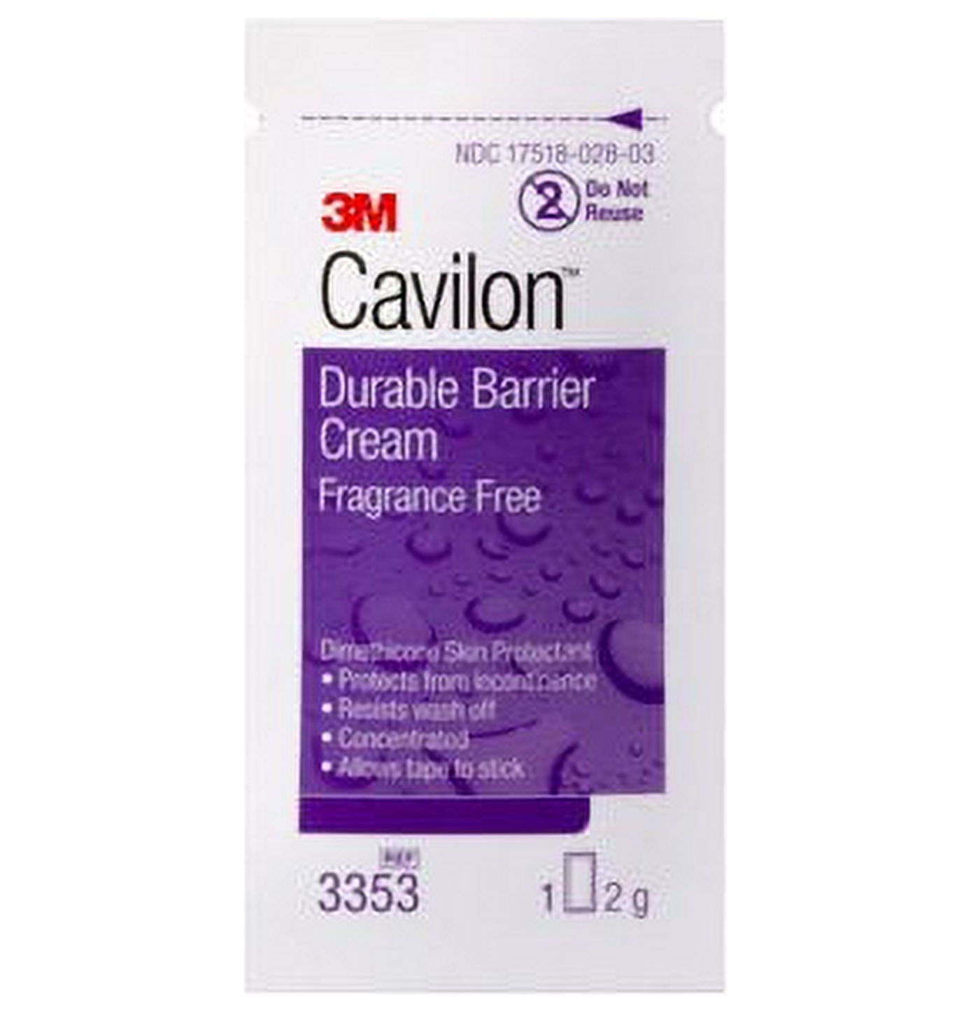 Cavilon Skin Protectant 2 Gram Individual Packet Unscented Cream CHG ...