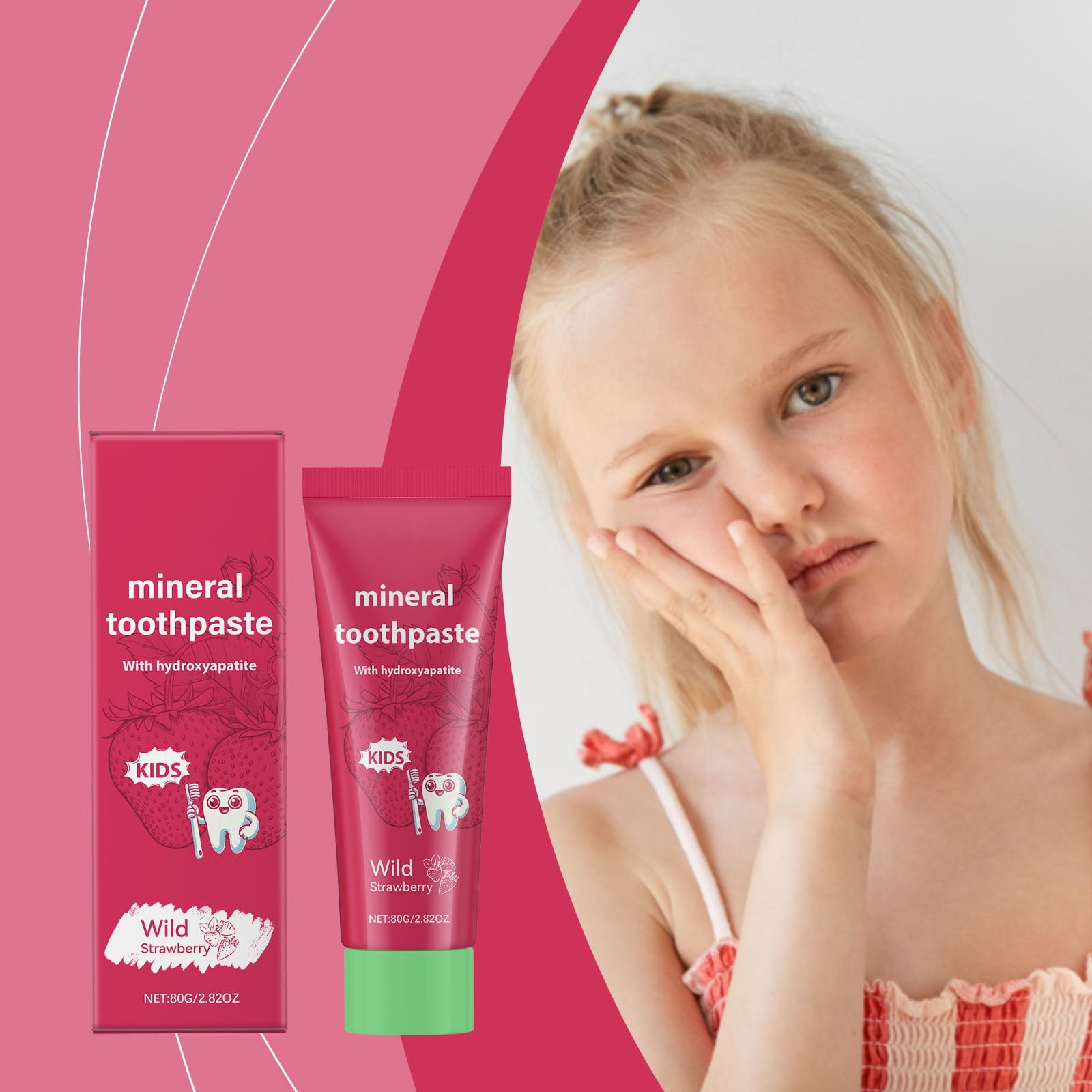 Cavity Protection Kids Natural Probiotic Hydroxyapatite Toothpaste 75ml ...