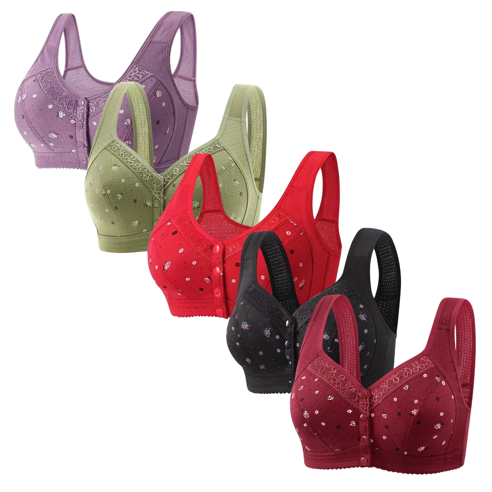 Cavosen 38d Bras for Women Plus Size Wireless Bras Push Up Full ...