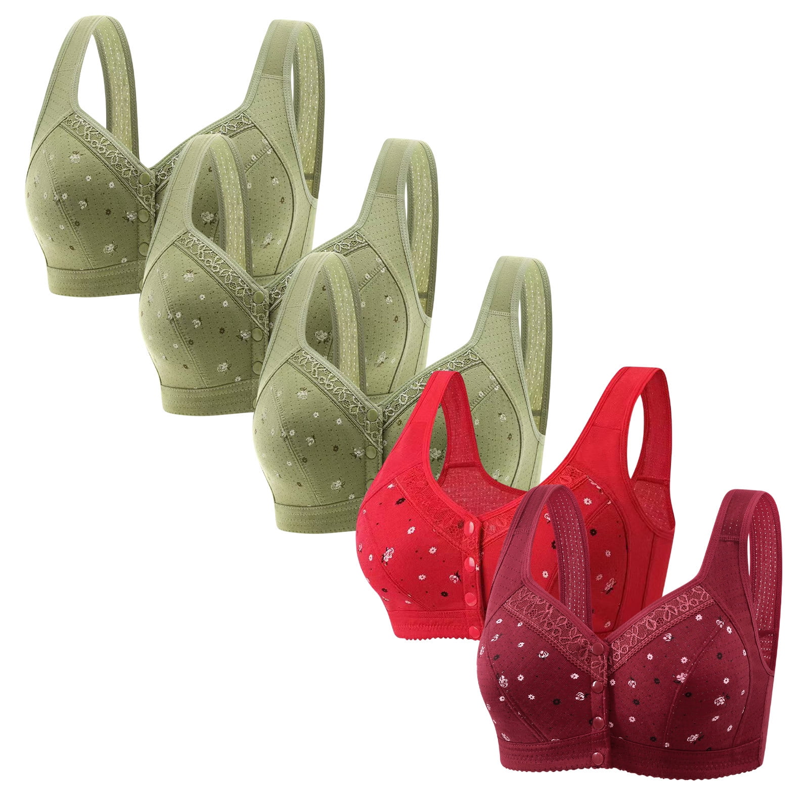 Cavosen Bras for Women Plus Size Wireless Bras Push Up Full Coverage ...