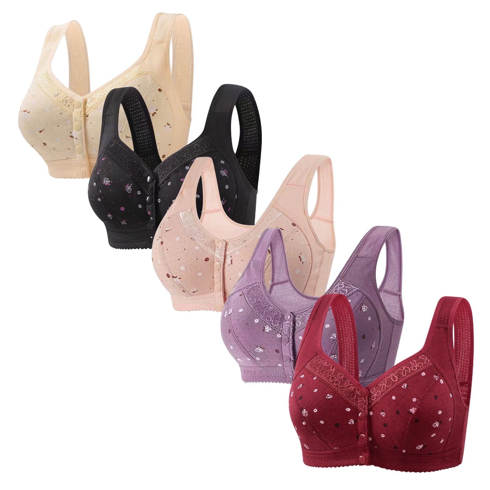 Cavosen Bras for Women Plus Size Wireless Bras Push Up Full Coverage ...