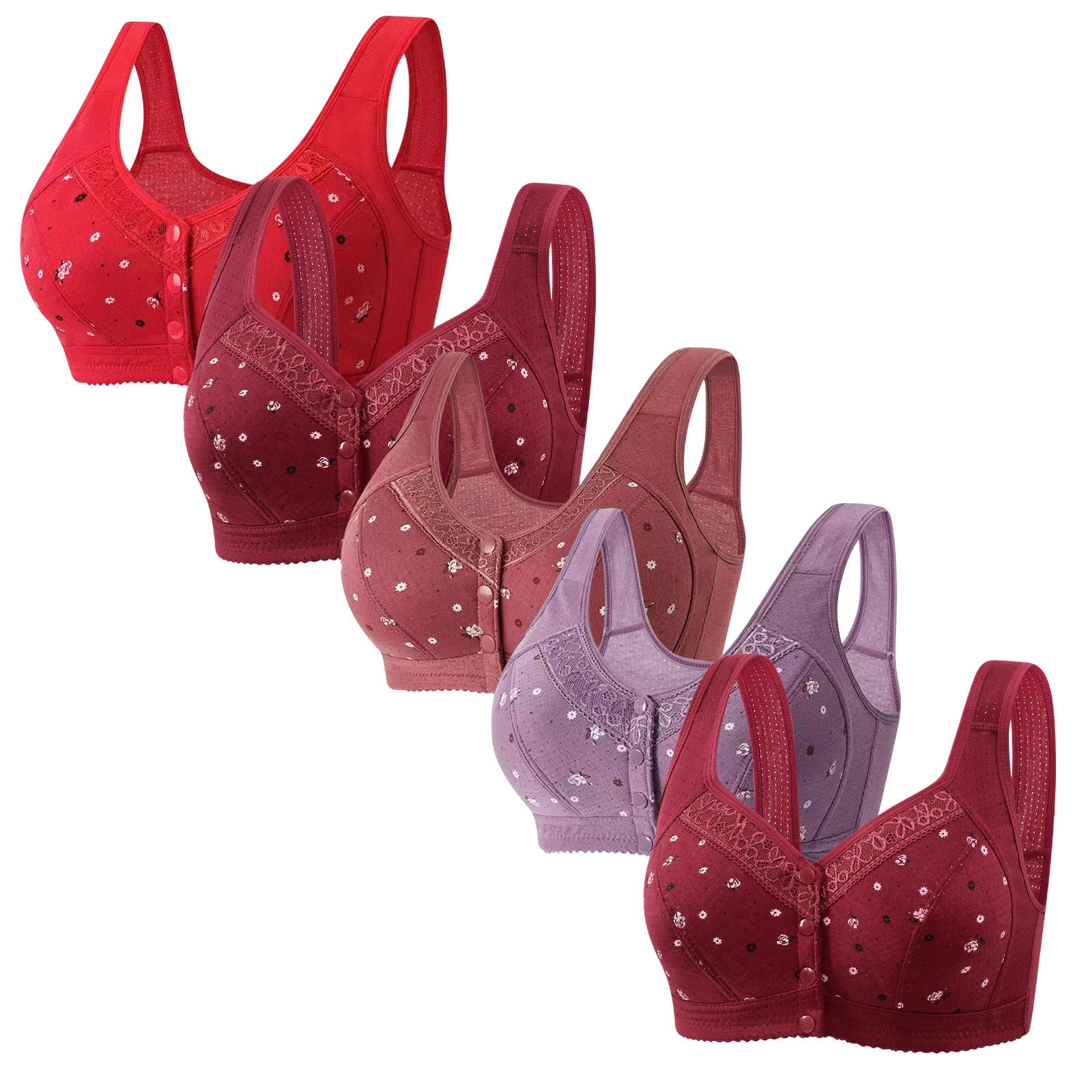 Cavosen Bras for Women Plus Size Wireless Bras Push Up Full Coverage ...