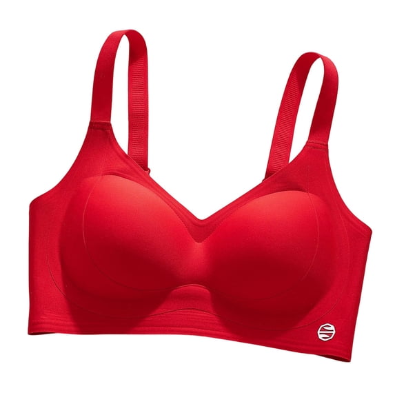Cavosen Bras for Women Plus Size Wireless V Neck Soft Bra Full Coverage ...