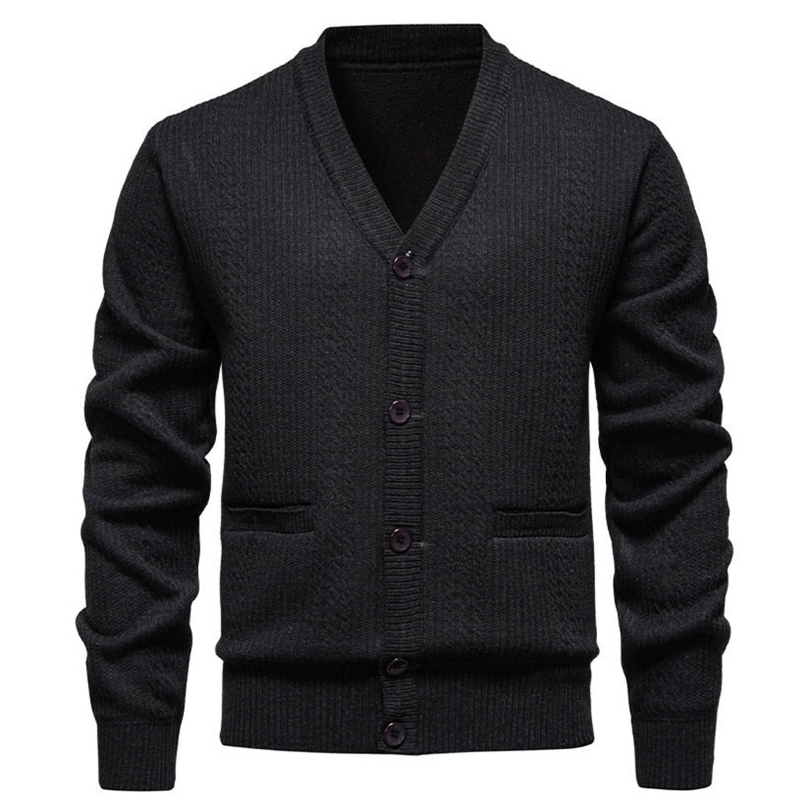 Cavosen Cardigan Sweater for Men Lightweight V Neck Button Down Coat ...
