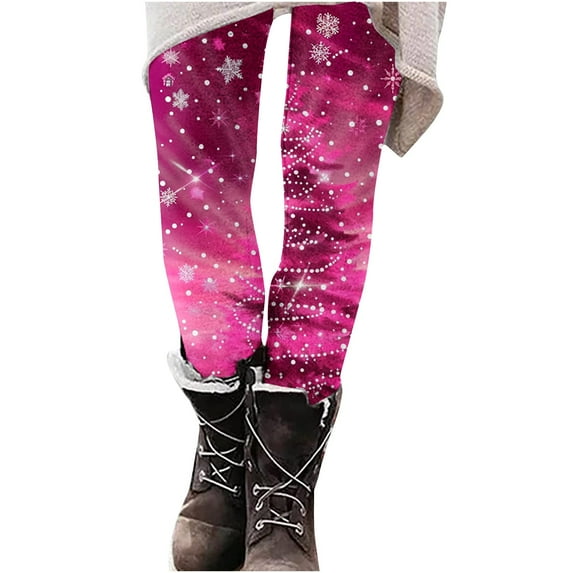 Cavosen Christmas Leggings Plus Size High Waisted Full Length Pants ...