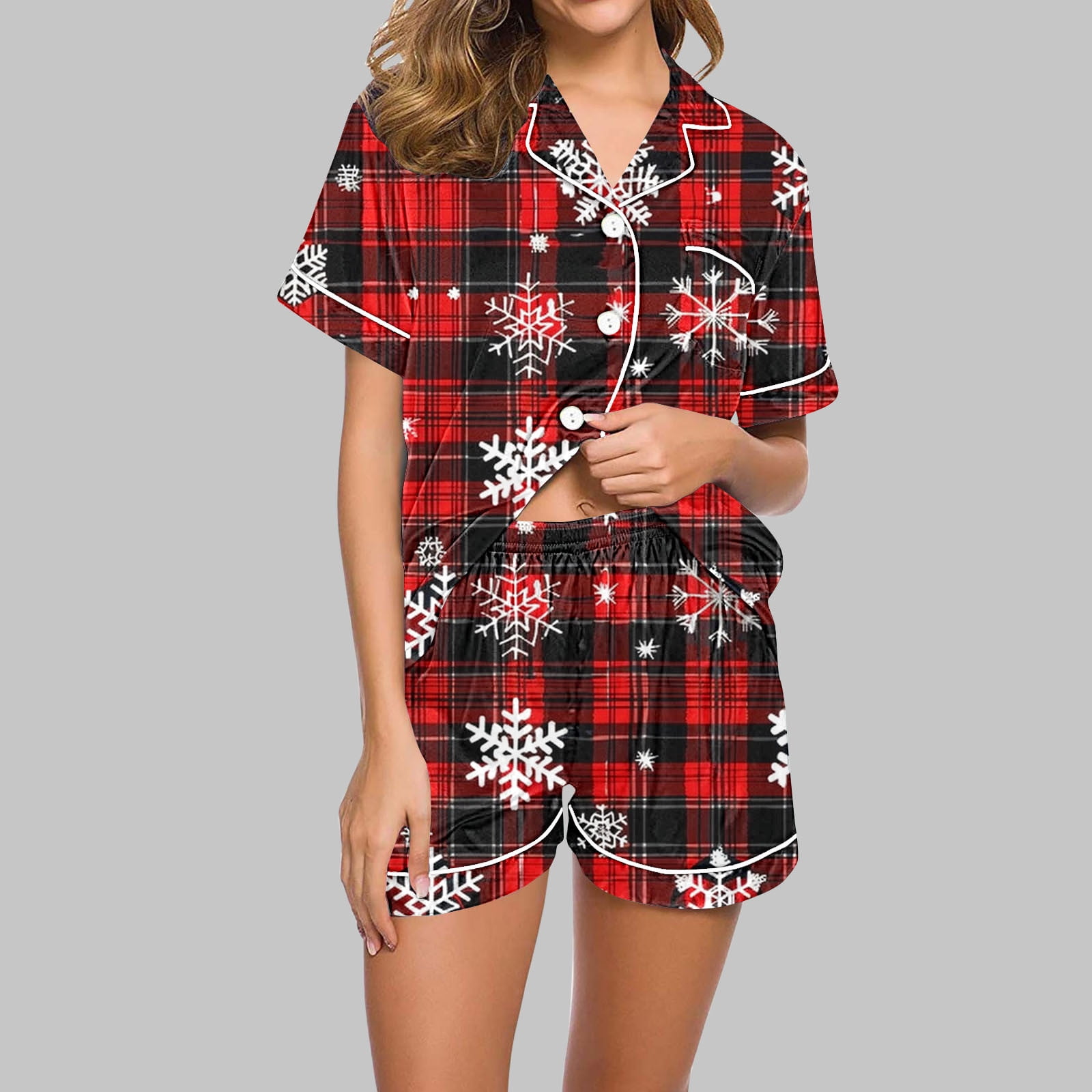 Cavosen Christmas Womens Lounge Sets 2 Piece Outfits Pajamas Xmas Cute ...
