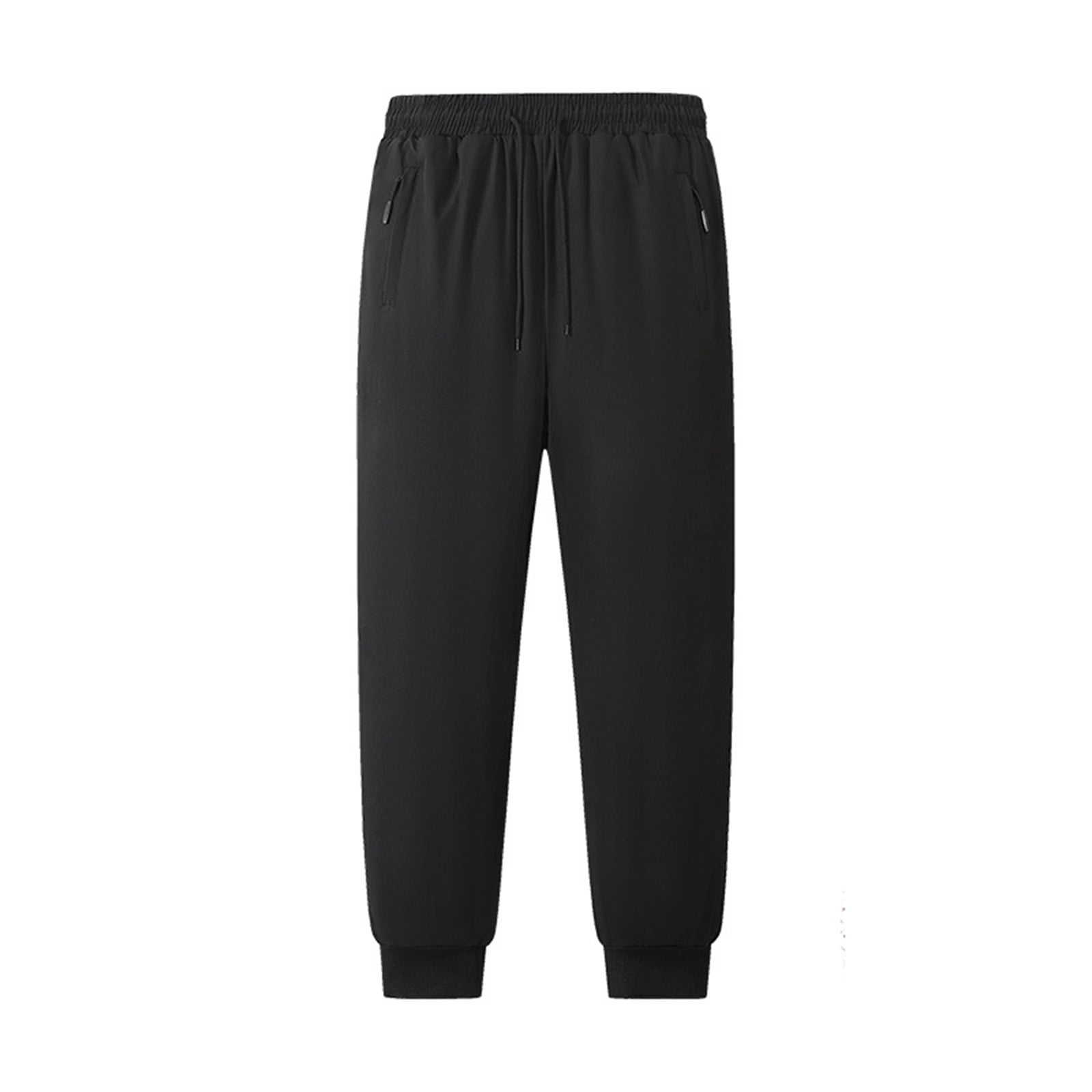 Cavosen Drawstring Pants for Men Plu Size Stretch Fleece Full Length ...