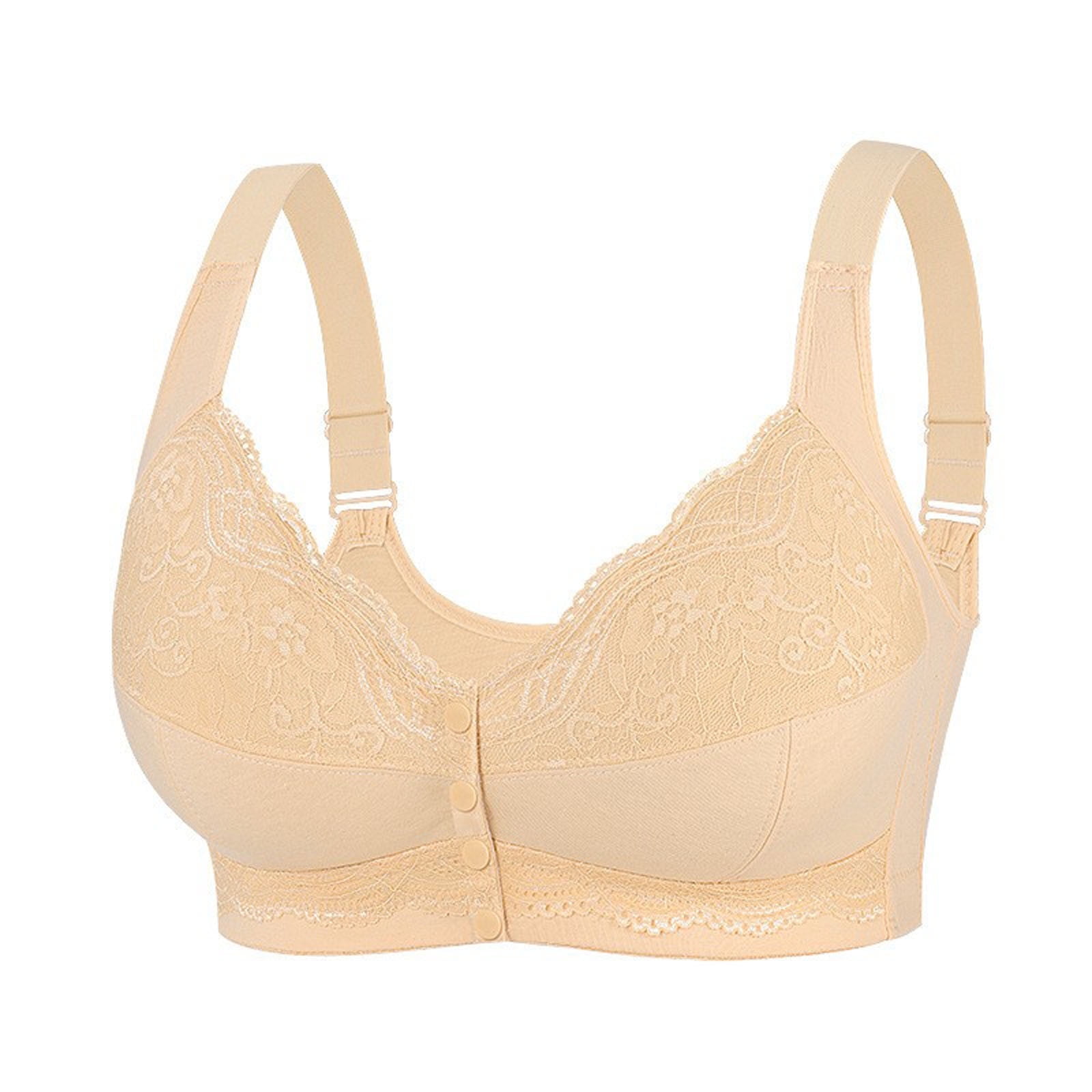 Cavosen Full Coverage Bras Wireless Bras Push Up Solid Stretch ...