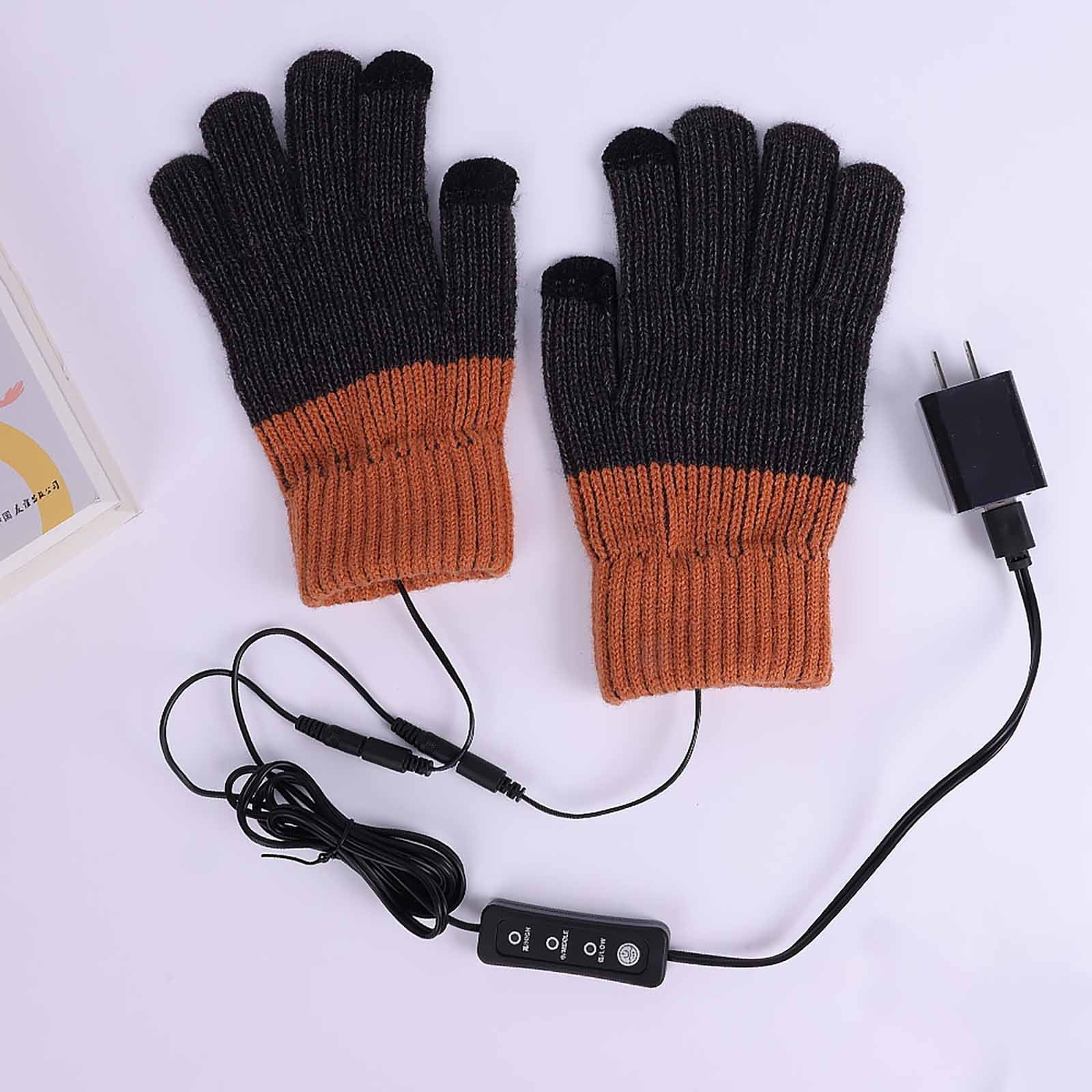 Cavosen Heated Mittens for Women Men Rechargeable USB Thermal Gloves ...