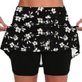 Cavosen High Waisted Skort A Line Bodycon Pull On Mini Running Skort ...