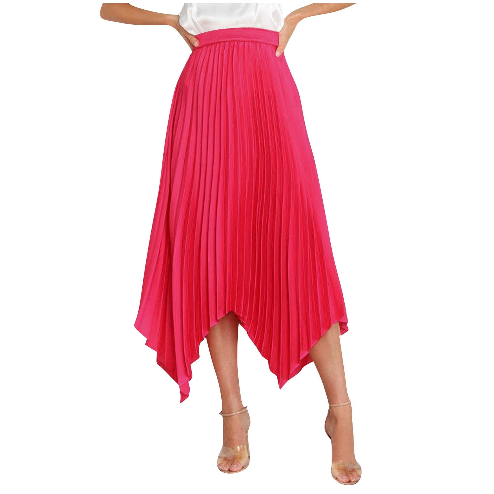 Cavosen Holiday Skirts Midi Skirts Asymmetrical A Line Solid Skirts ...