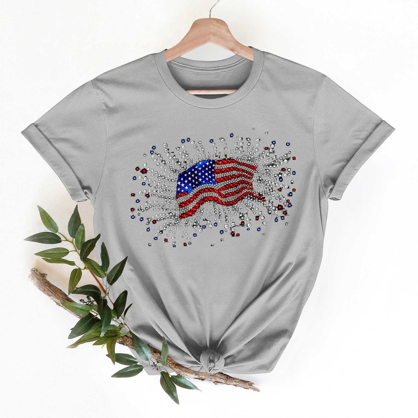 Cavosen Independence Day Clothes Women Plus Size 4th of July Short ...