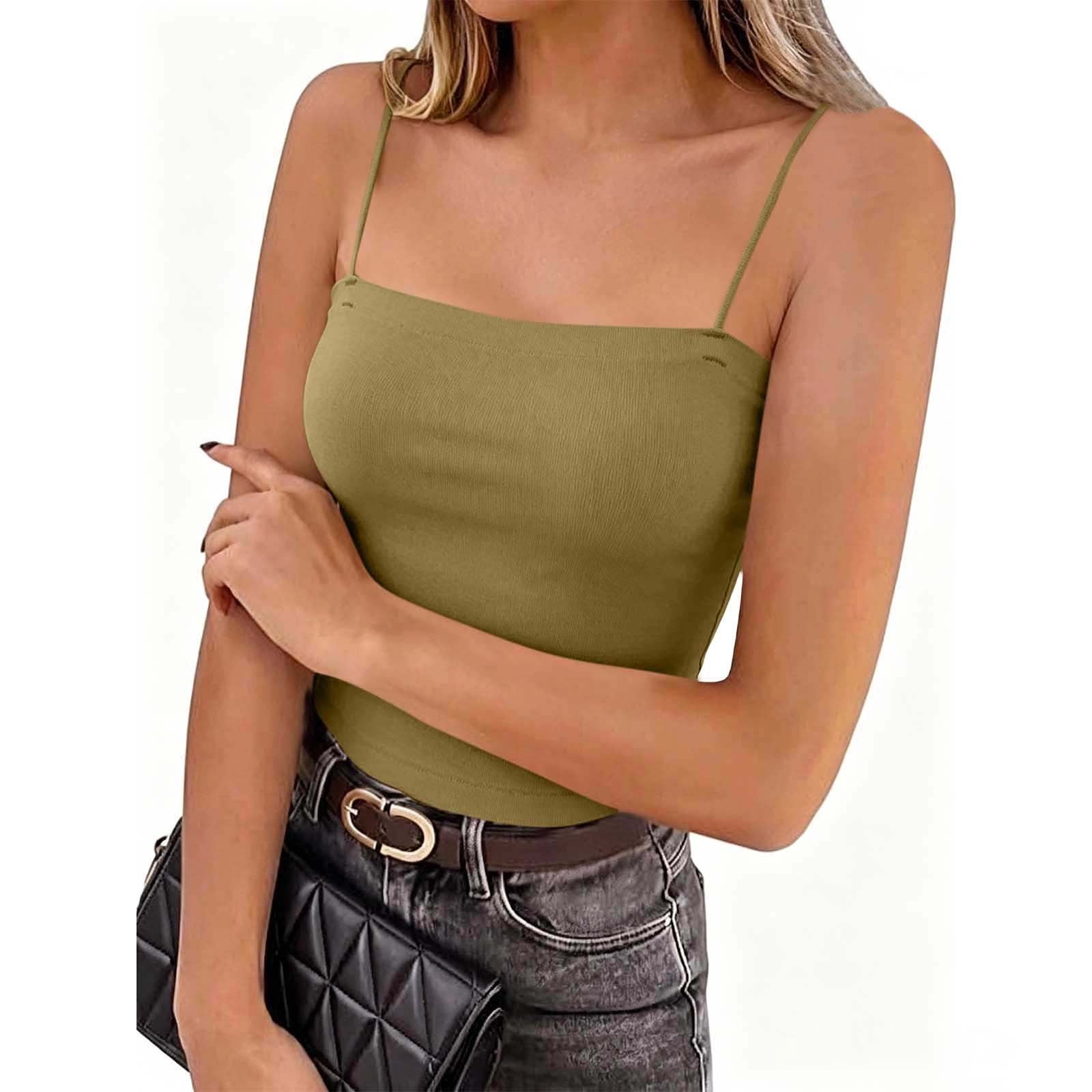 Cavosen Lightweight Cami for Women Basic Boned Corset Sleeveless ...