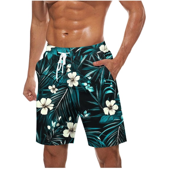 Cavosen Lounge Shorts Men Funny Hawaiian Comfortable Swim Trunks with ...