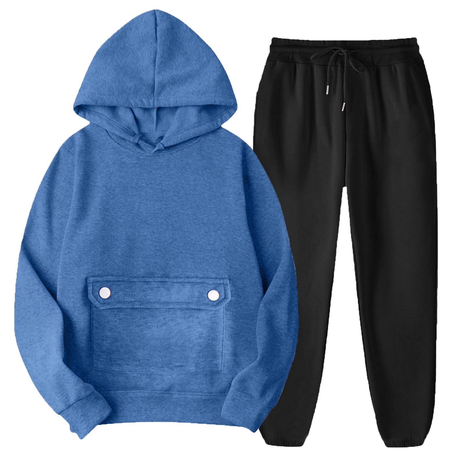 Dreluolixuan Loungewear Sets Women Crew Neck Long Sleeve Hoodie Jogger ...
