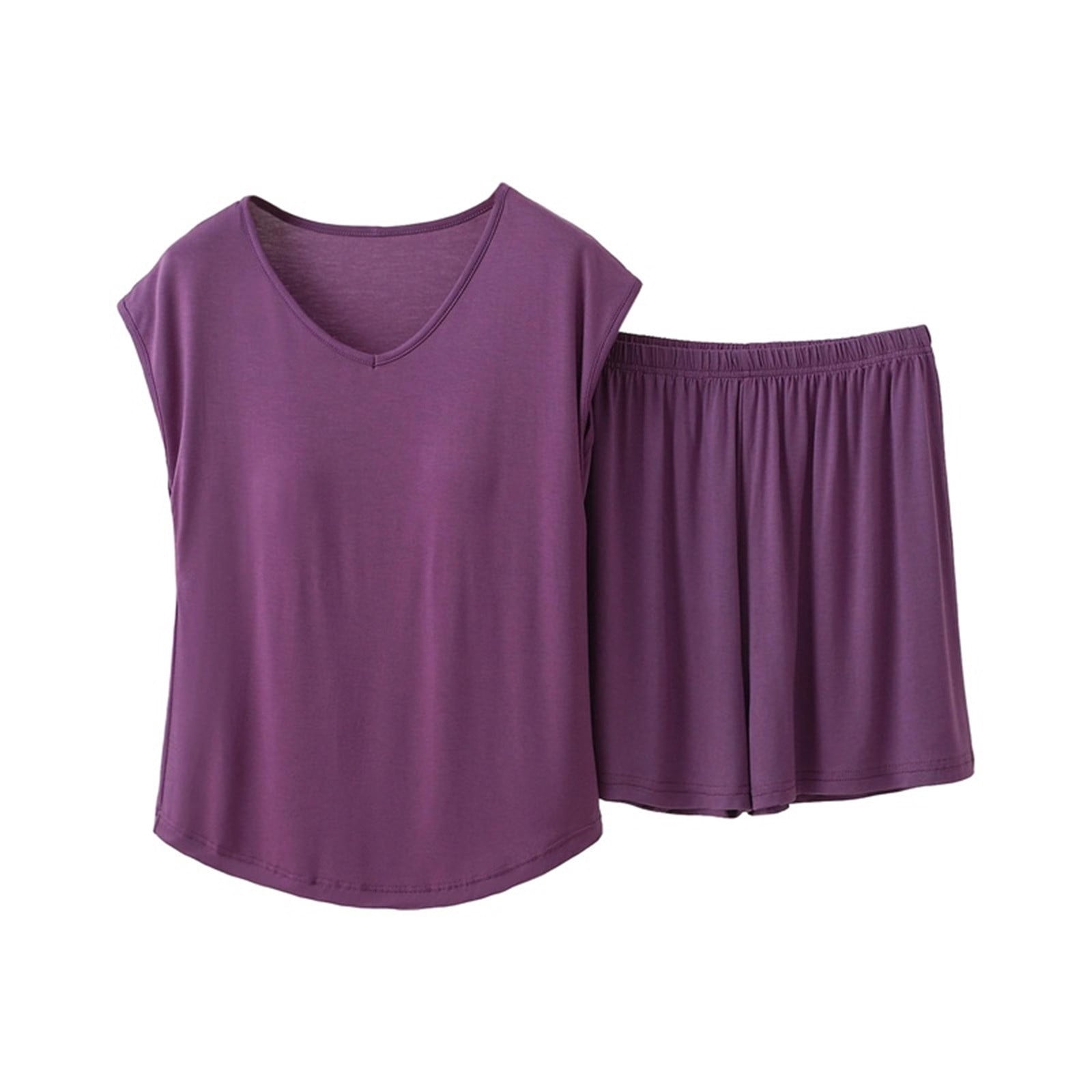 Cavosen Matching Sets Women Clothing Dressy 2 Piece V Neck Soft Pajama ...