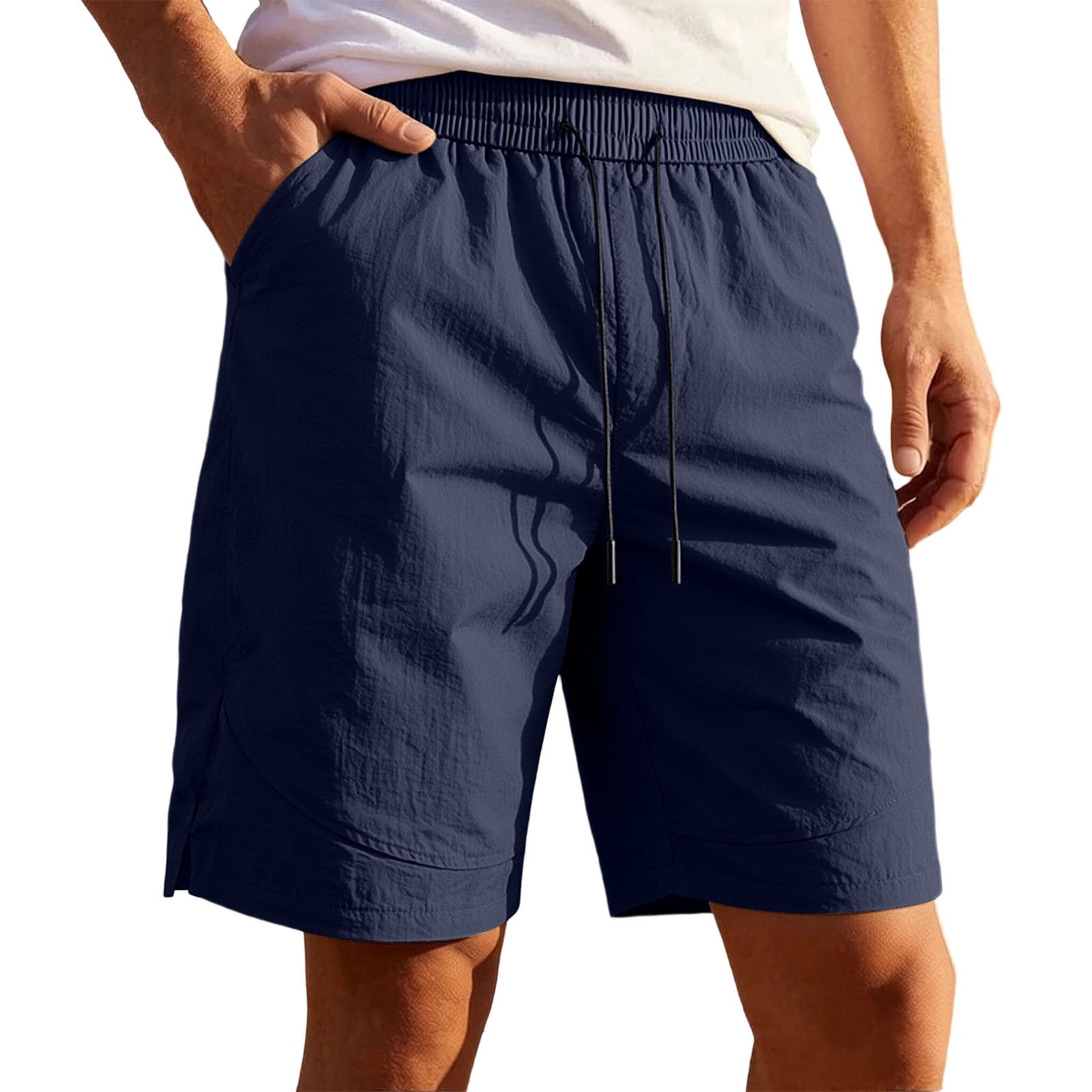 Cavosen Men Shorts Cargo Classic Drawstring Workout Shorts Loose ...