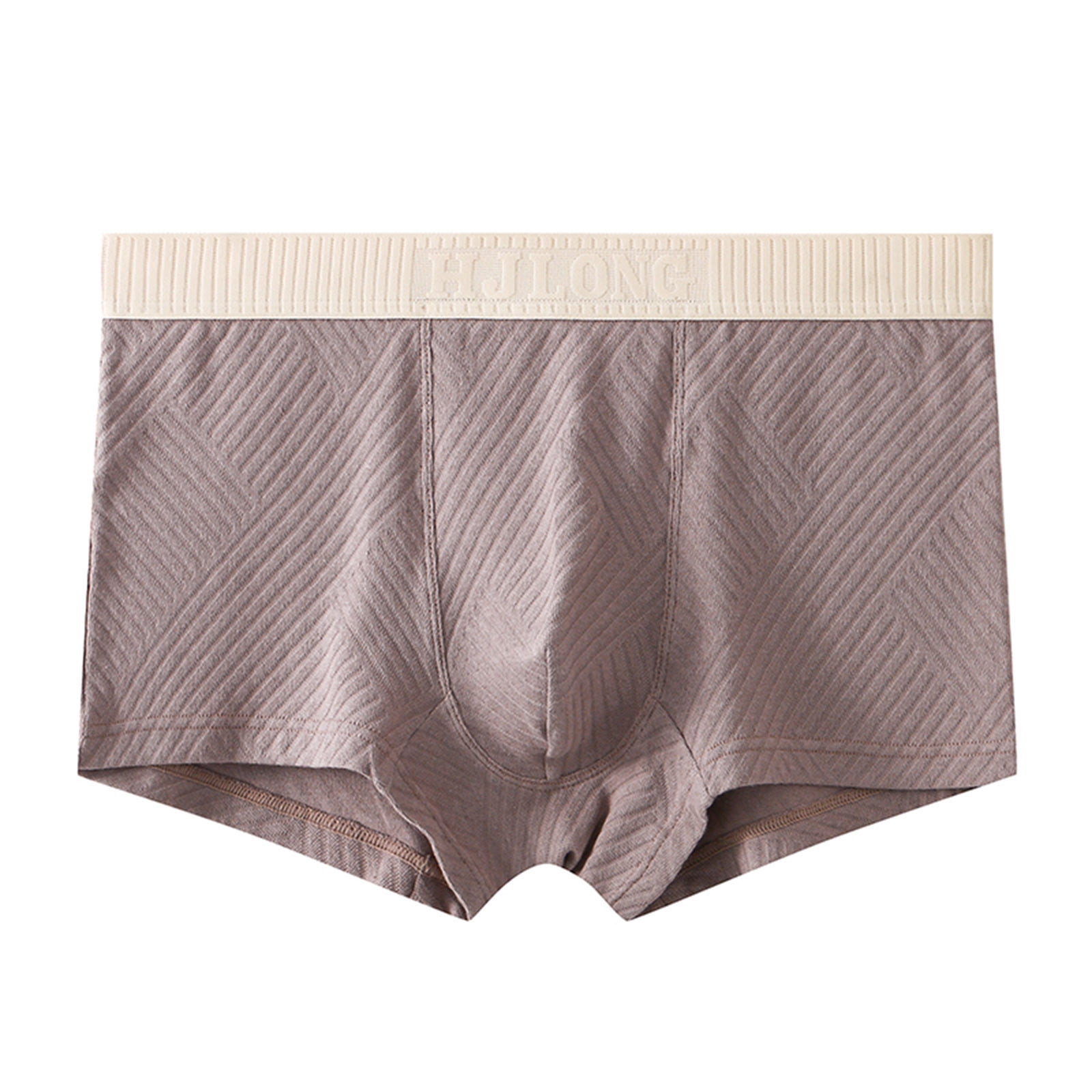 Cavosen Men's Cotton Underwear Mid Rise Plus Size Trunks Soft Solid ...