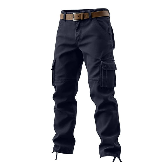Cavosen Mens Cargo Sweatpants Straight Leg Trousers Lightweight Elastic ...