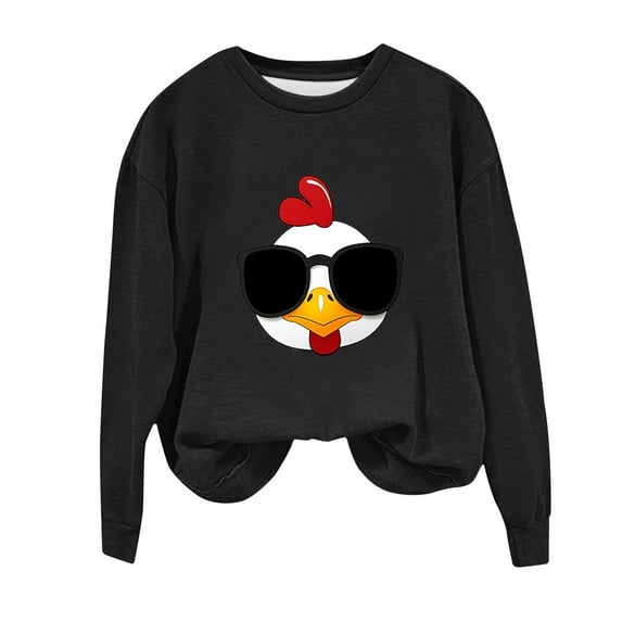 Cavosen Plus Size Christmas Sweatshirt Blouses Turkey Graphic ...